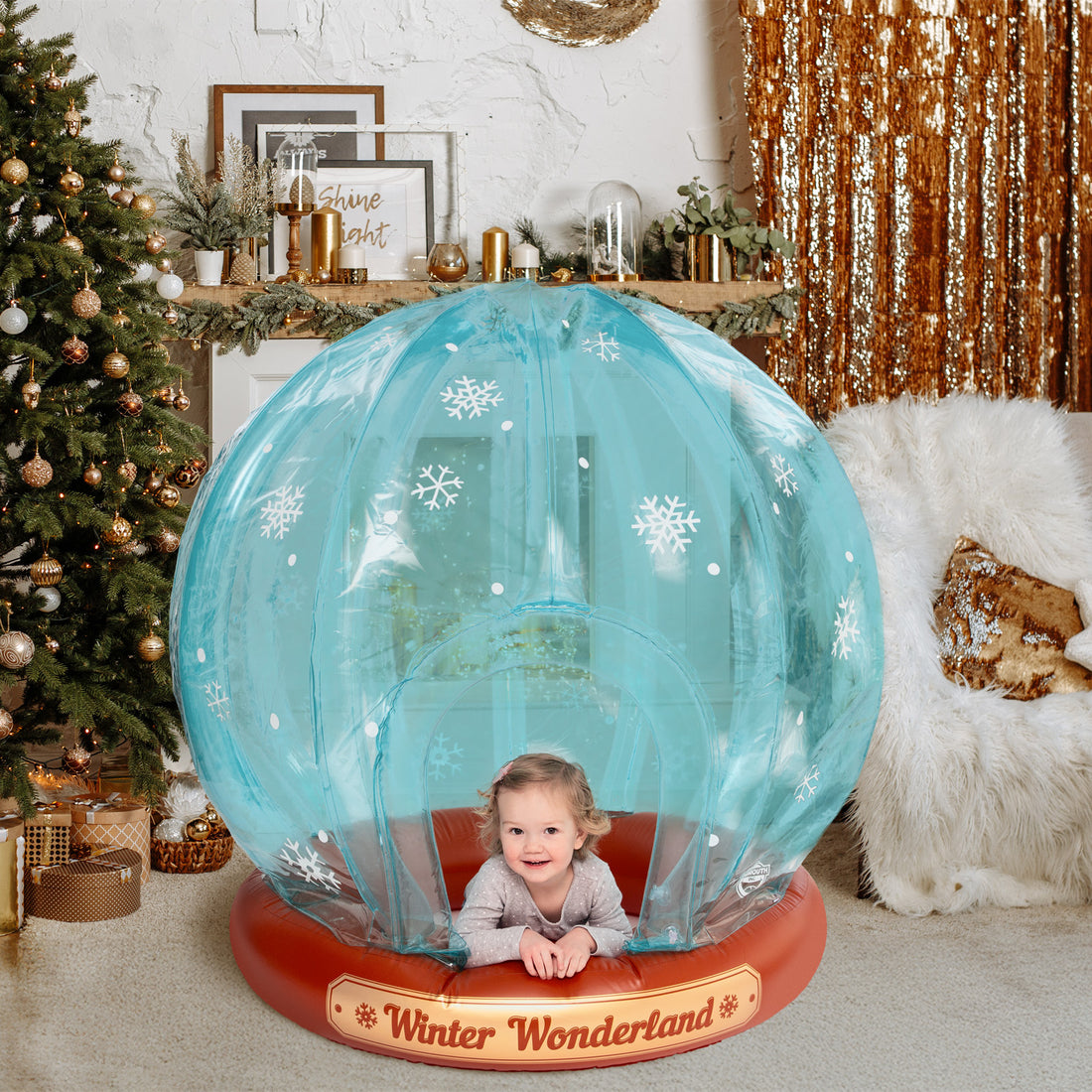 Inflatable Snow Globe Fort