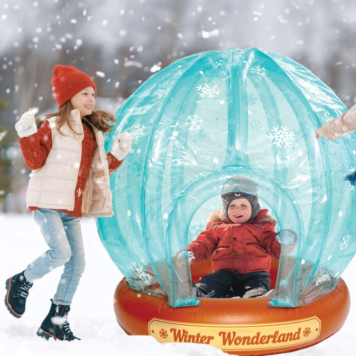 Inflatable Snow Globe Fort