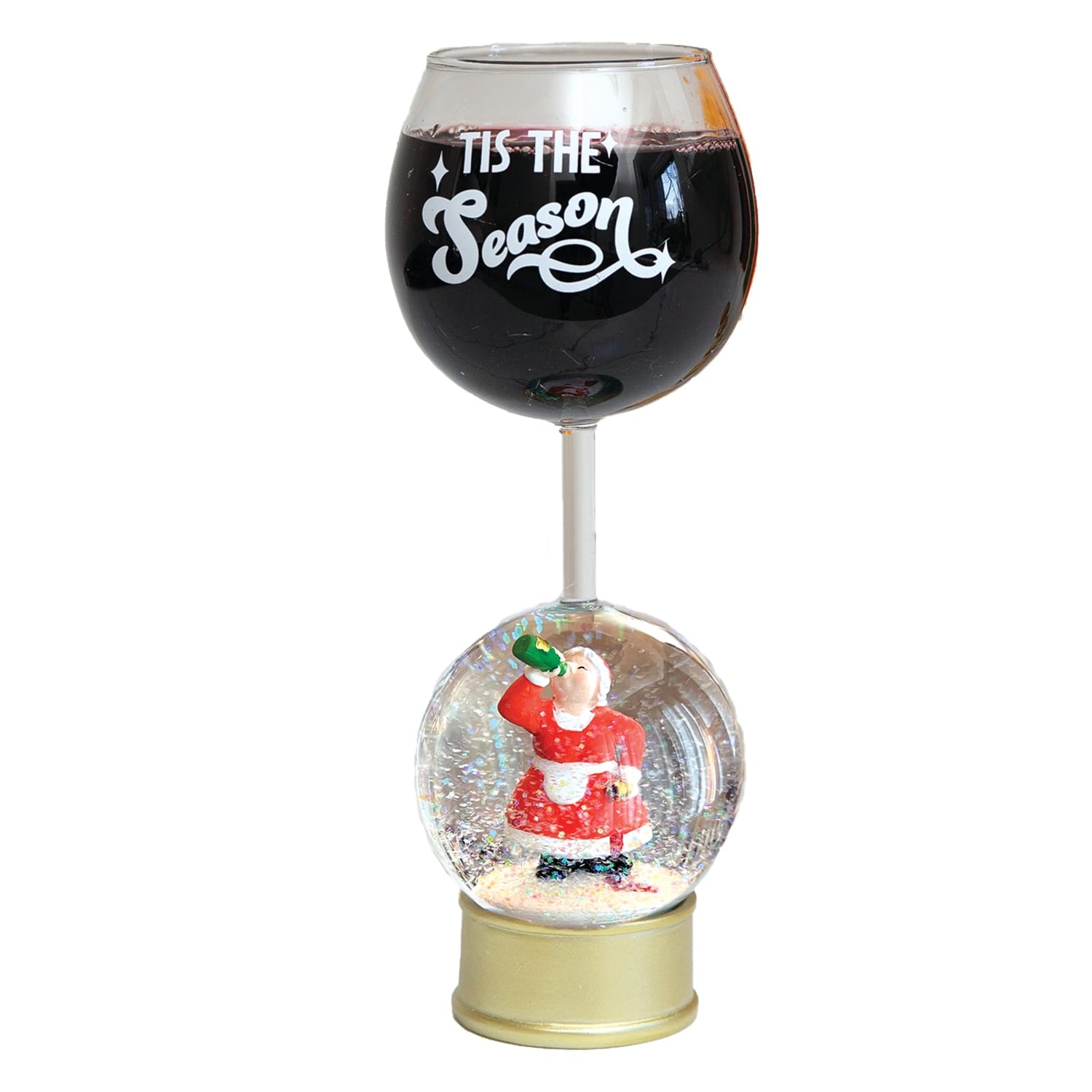 Bigmouth Lit Mrs Claus Wine Glass