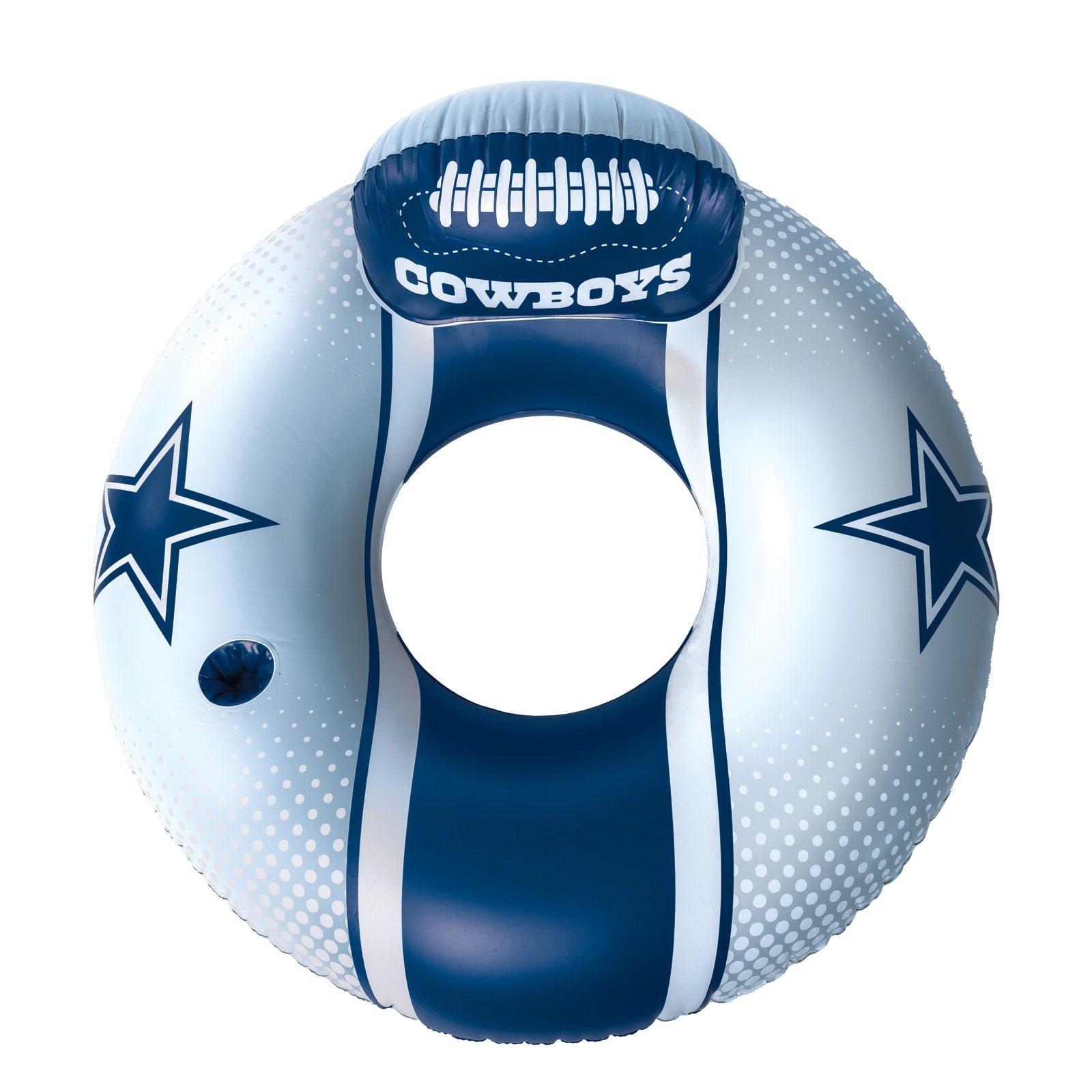 Dallas Cowboys 42 in Pool Float with cupholder and backrest