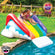 Slide Down a Rainbow Pool Slide